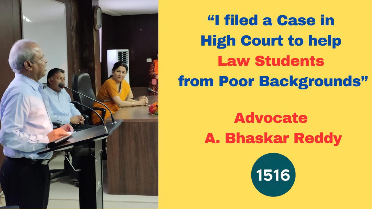 Savior for Law Students | Interview with Advocate A. Bhaskar Reddy on ...